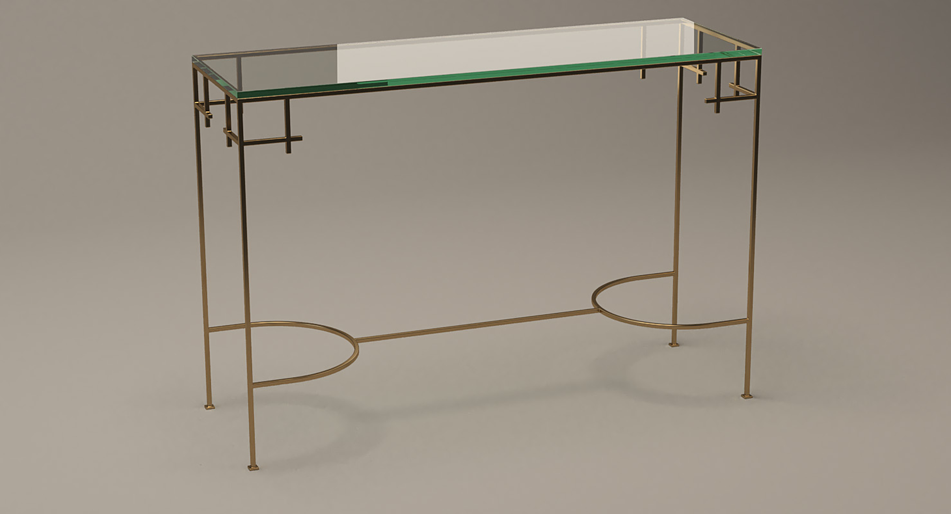 Rectangle Console Table Metal 3D Model - TurboSquid 1393675