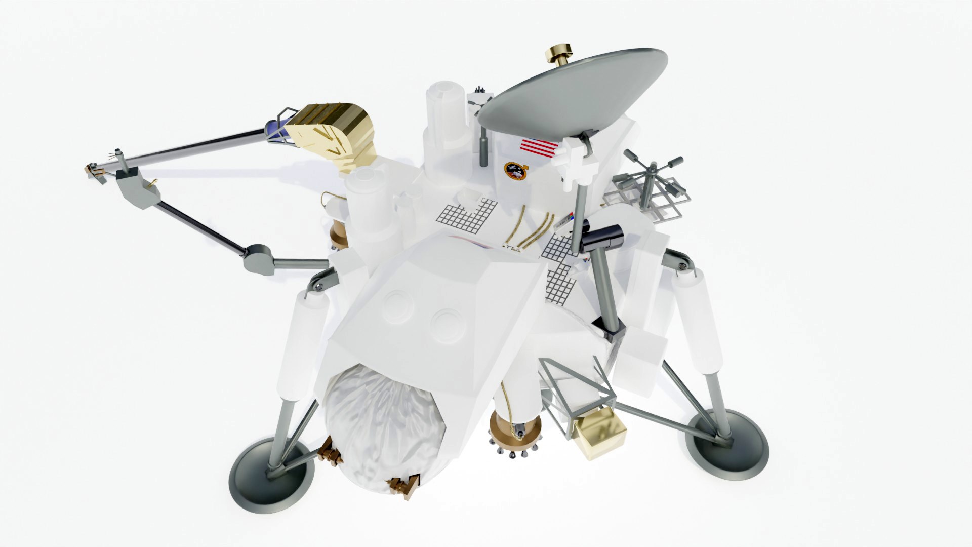 Viking Mars Landers Probes 3d Model