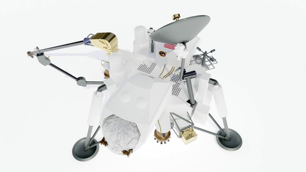 viking mars landers probes 3d model
