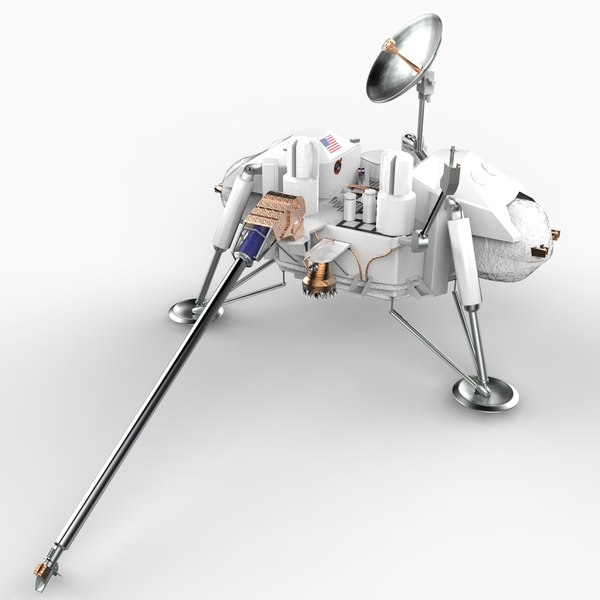 viking mars landers probes 3d model