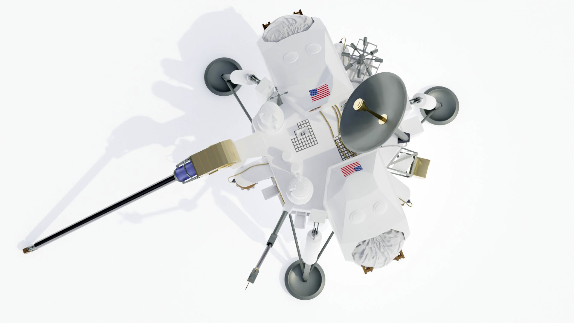 Viking Mars Landers Probes 3d Model