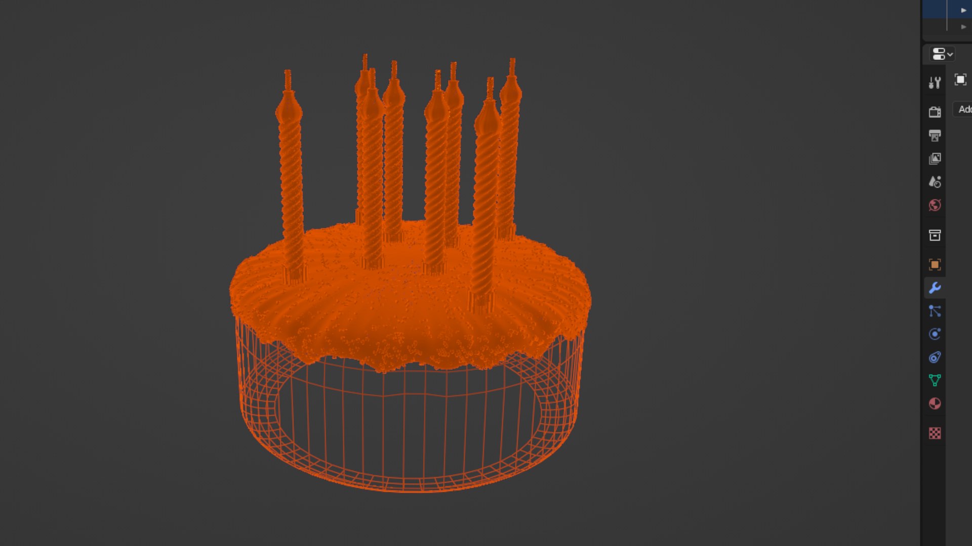 Birthday Cake With Candles 3D Model - TurboSquid 1847282