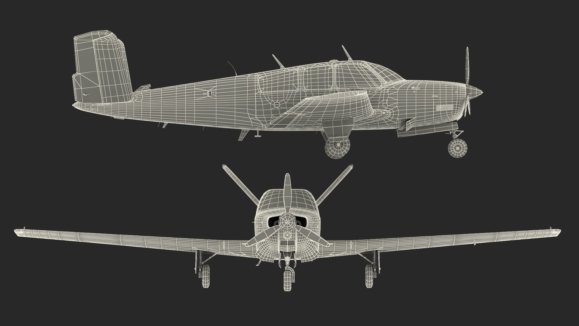 Single Engine Aircraft V Model - TurboSquid 1546442