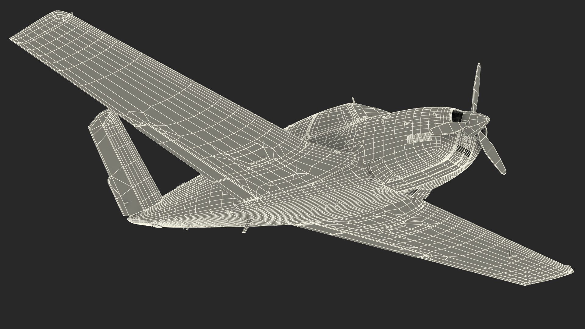 Single Engine Aircraft V Model - TurboSquid 1546442