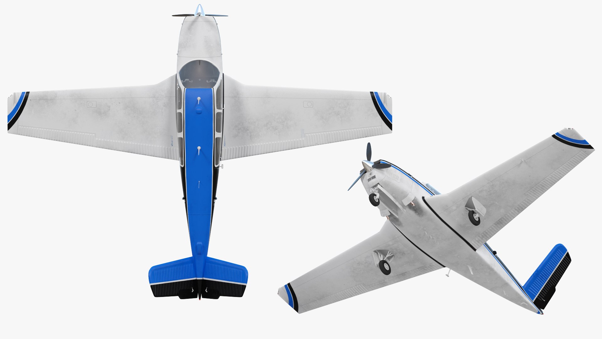 Single engine aircraft v model - TurboSquid 1546442