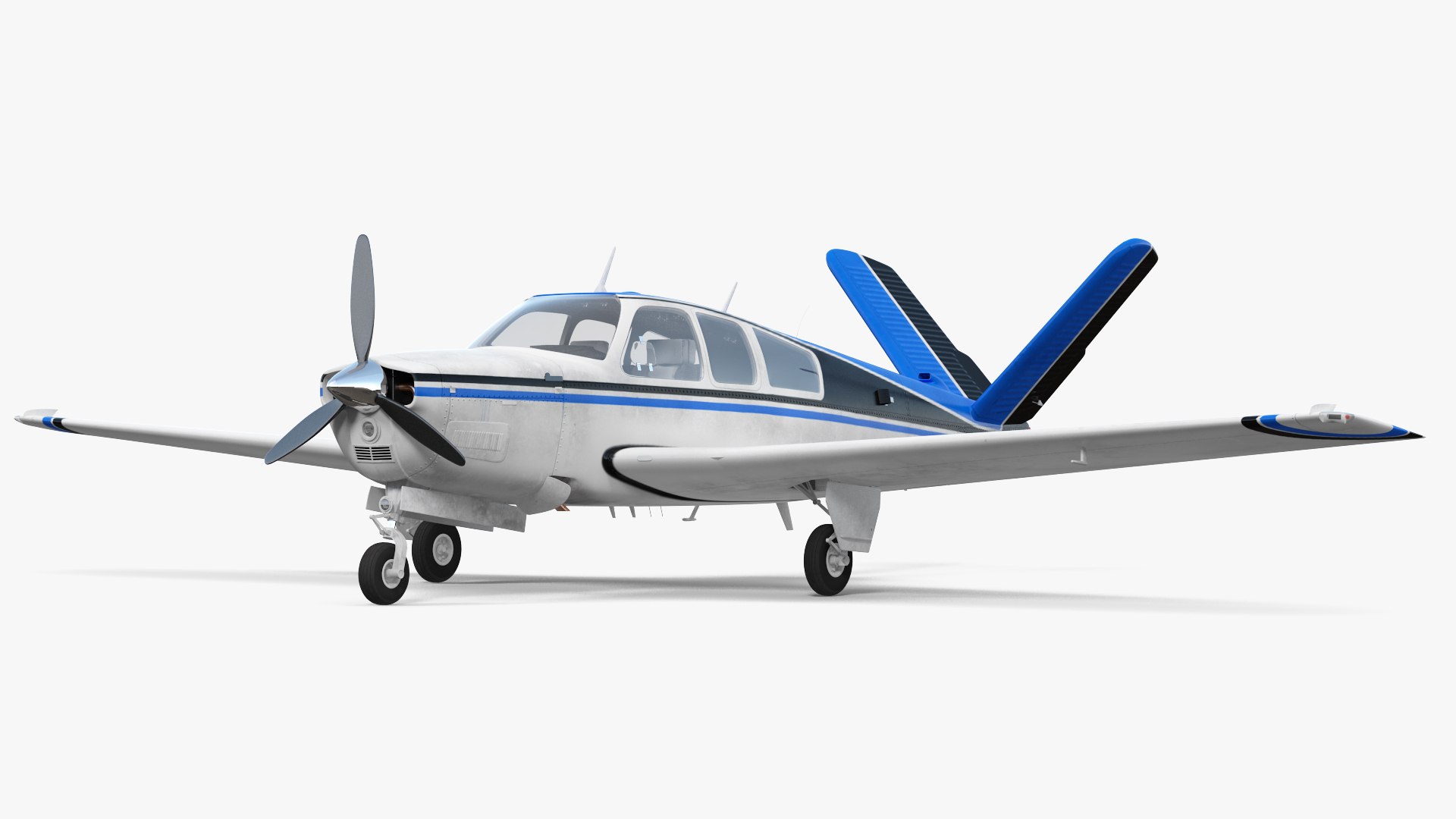 Single engine aircraft v model - TurboSquid 1546442