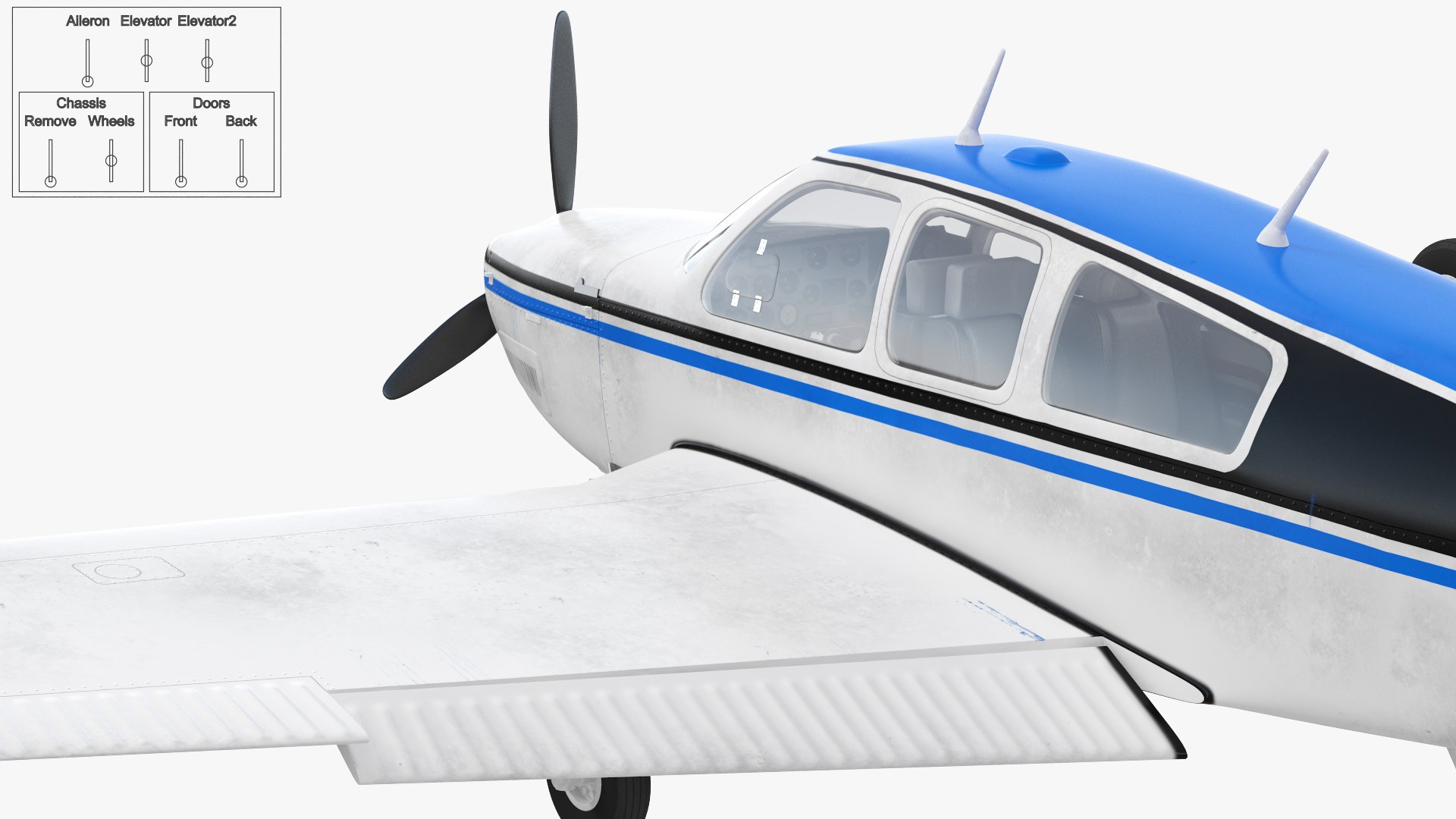 Single engine aircraft v model - TurboSquid 1546442