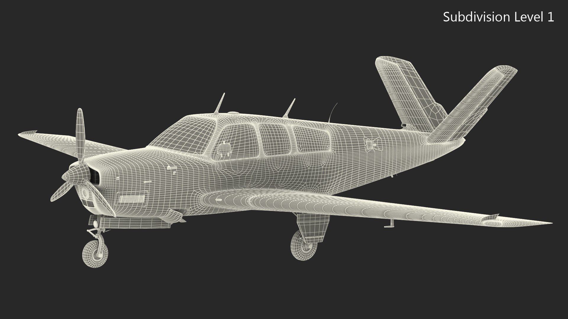 Single Engine Aircraft V Model - TurboSquid 1546442