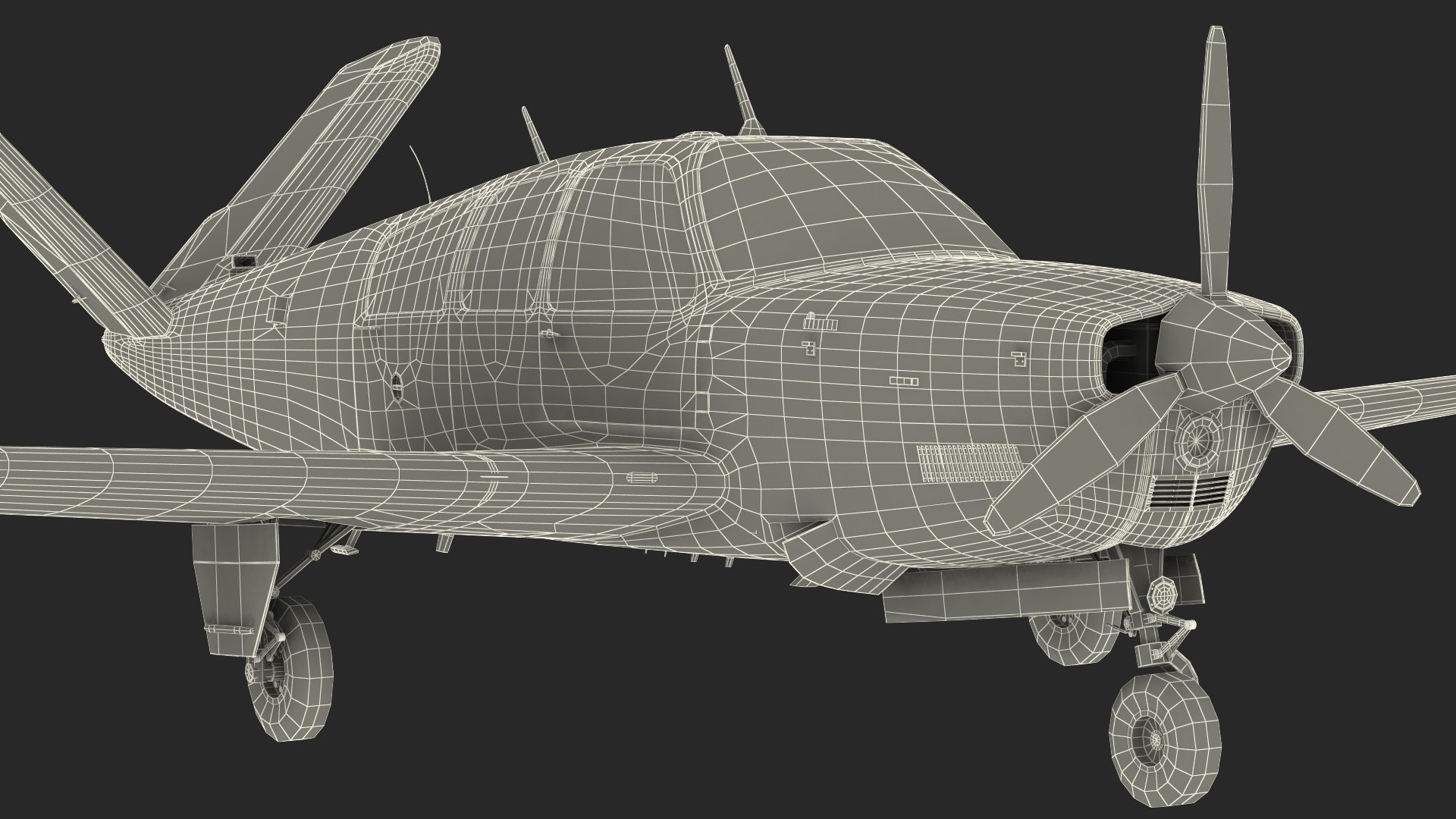 Single Engine Aircraft V Model - TurboSquid 1546442