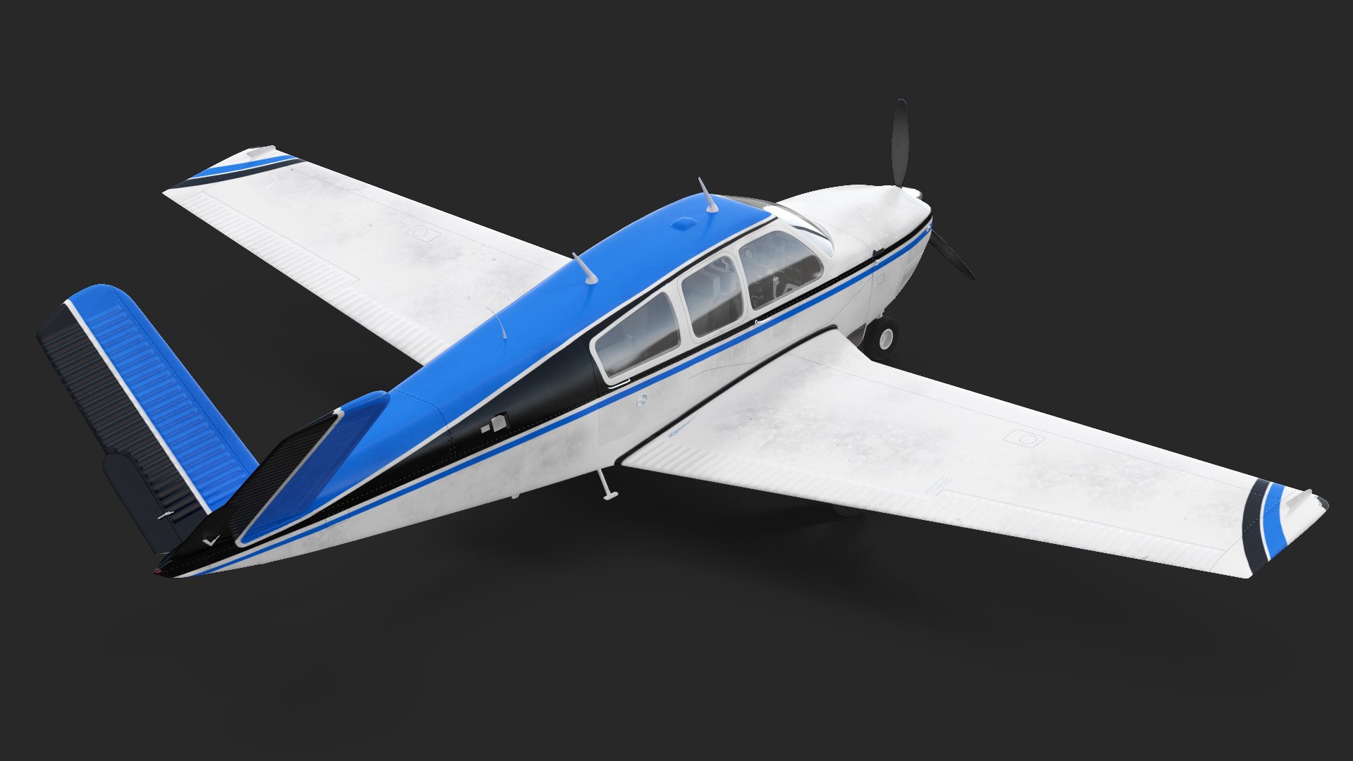 Single engine aircraft v model - TurboSquid 1546442