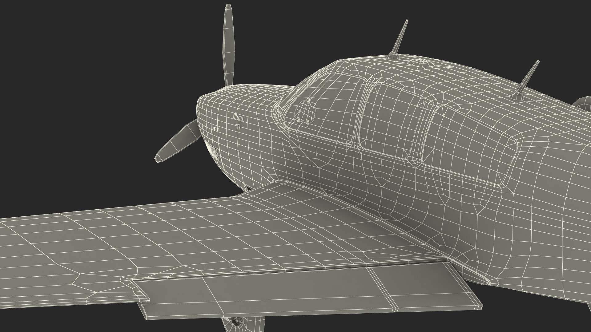 Single Engine Aircraft V Model - TurboSquid 1546442