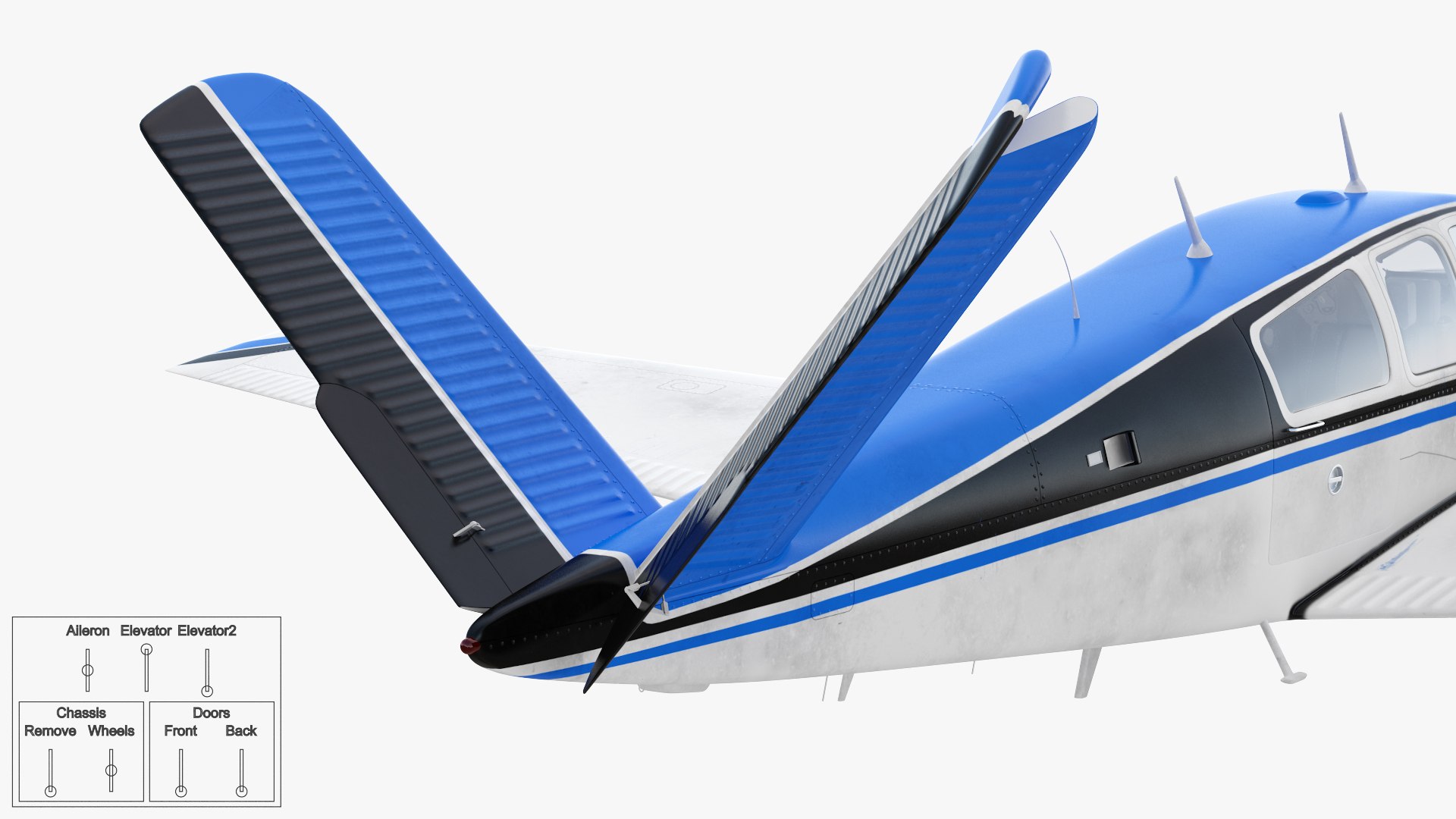 Single engine aircraft v model - TurboSquid 1546442