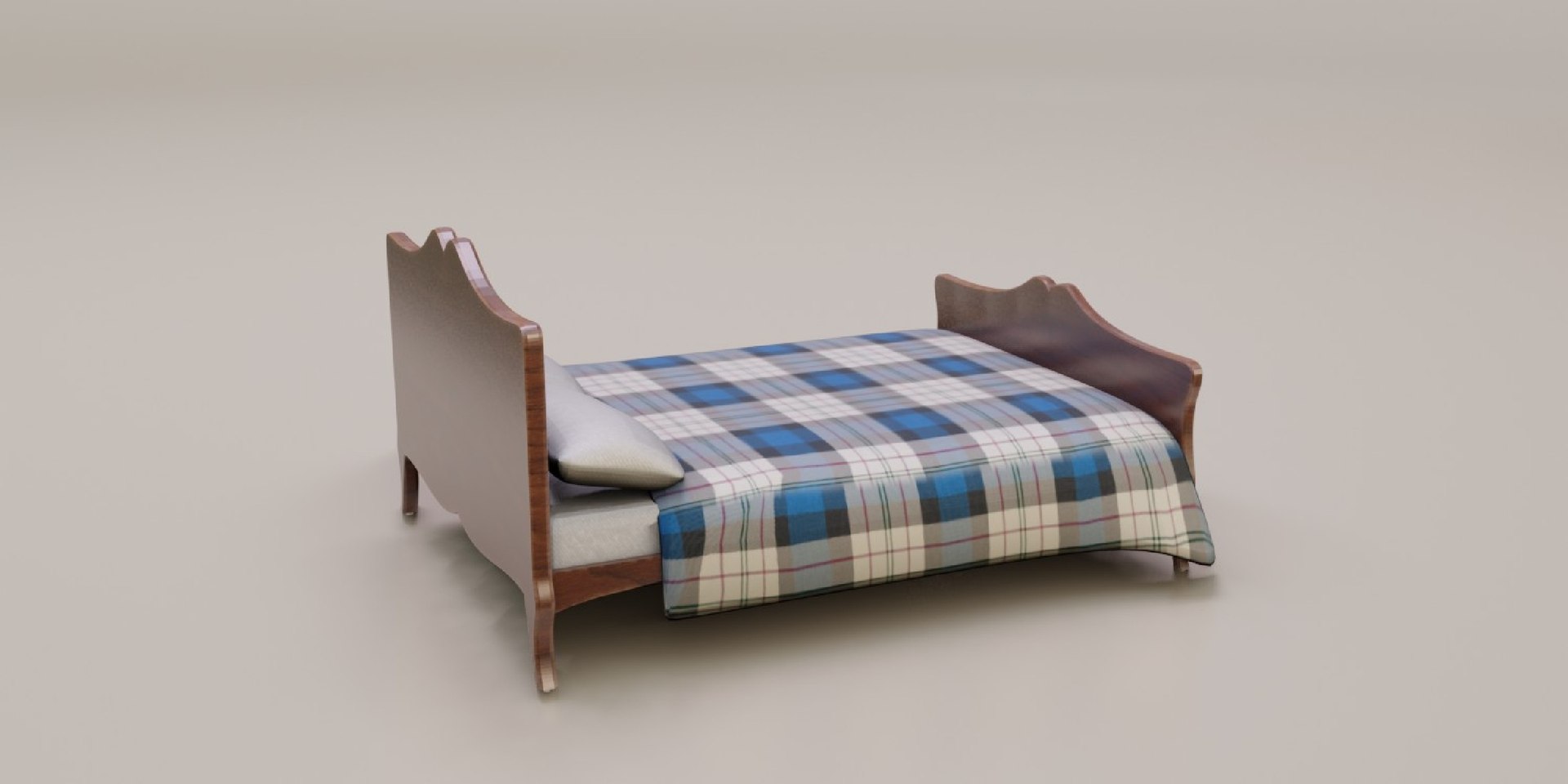Bed 04 Model In Blender Model - TurboSquid 1854569