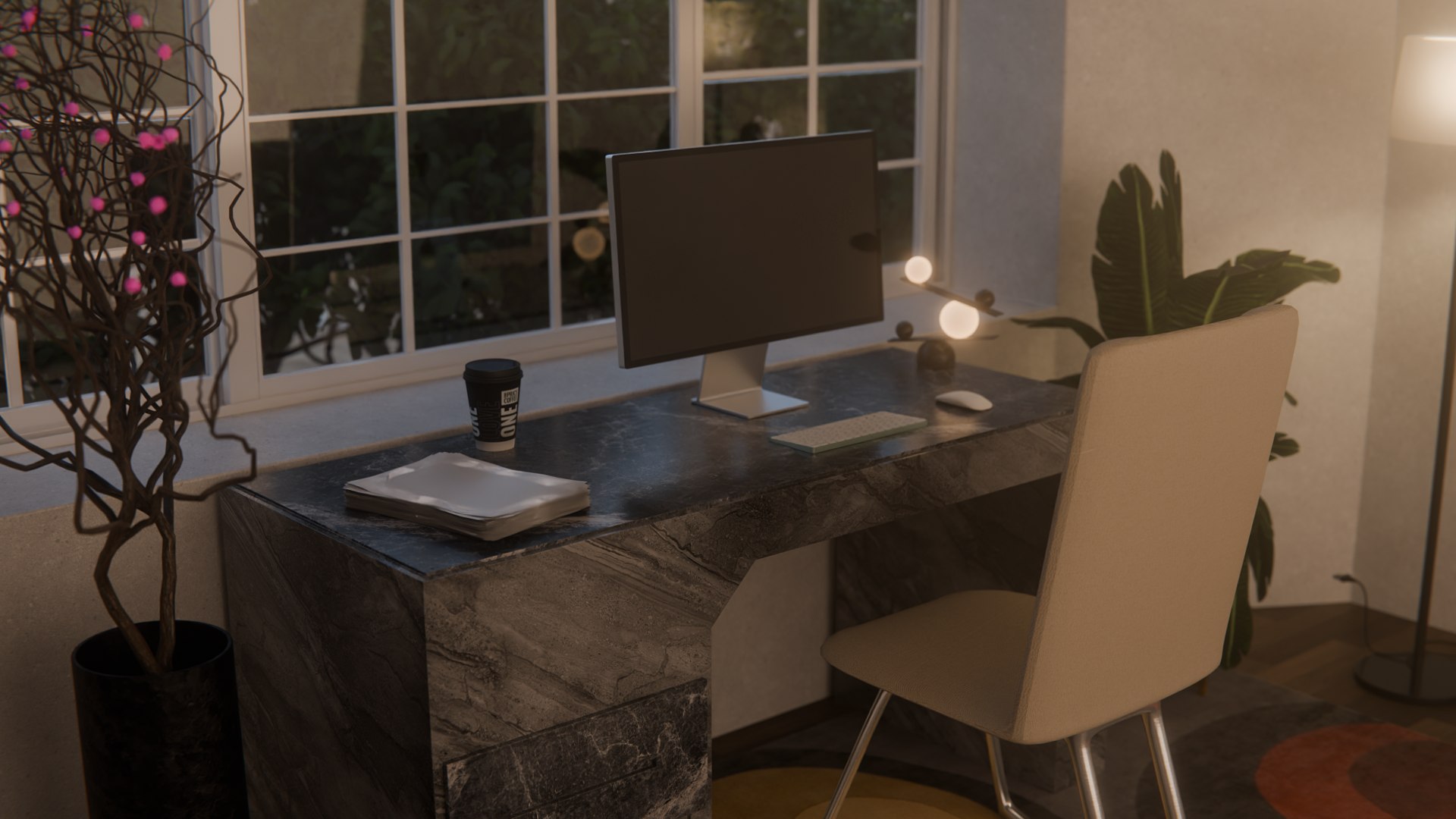 3D Modern Desk Low Poly With PBR Textures - TurboSquid 2325947