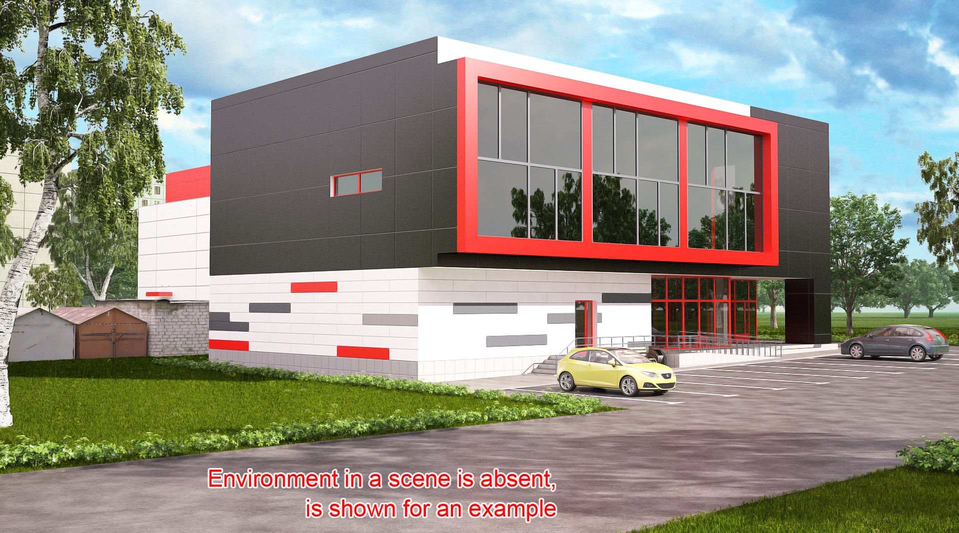 Shop Building 3D Model - TurboSquid 1152866