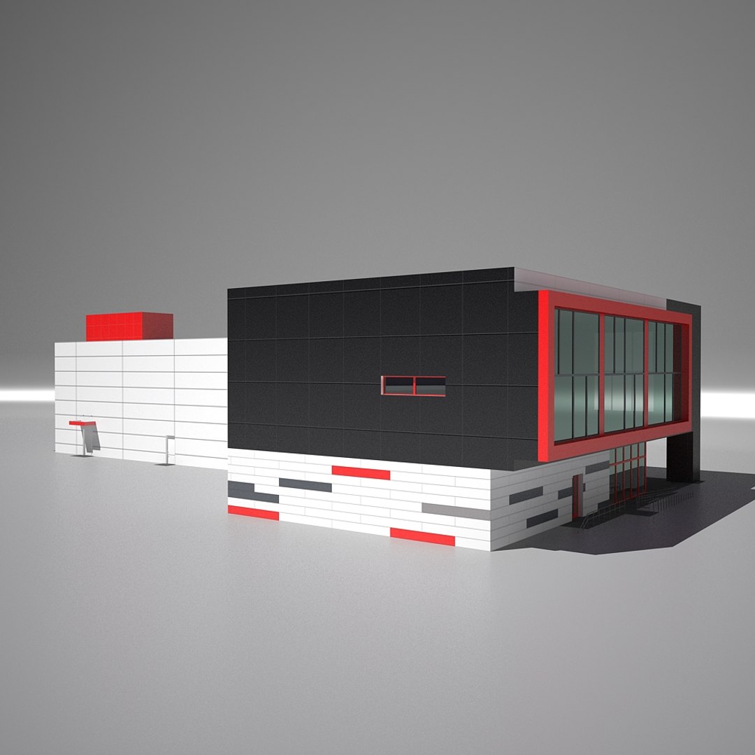 Shop Building 3D Model - TurboSquid 1152866