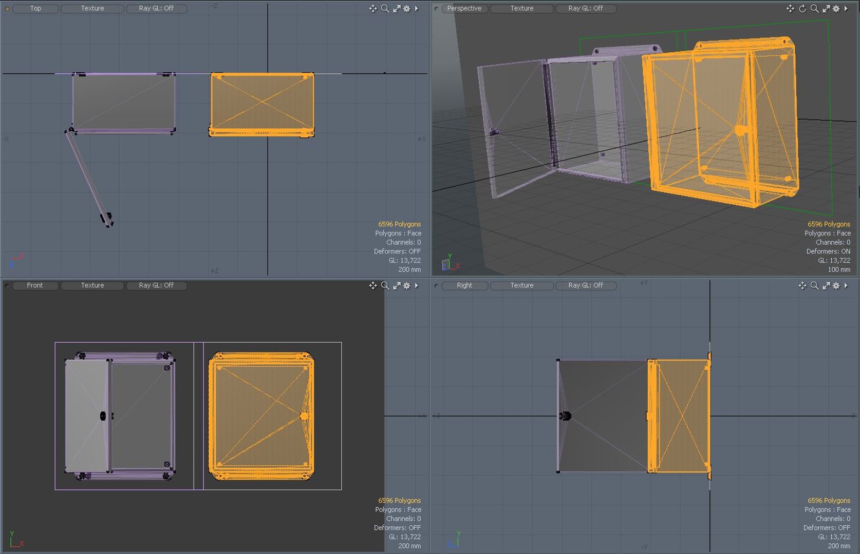 3d Model Of Steel Panel Box