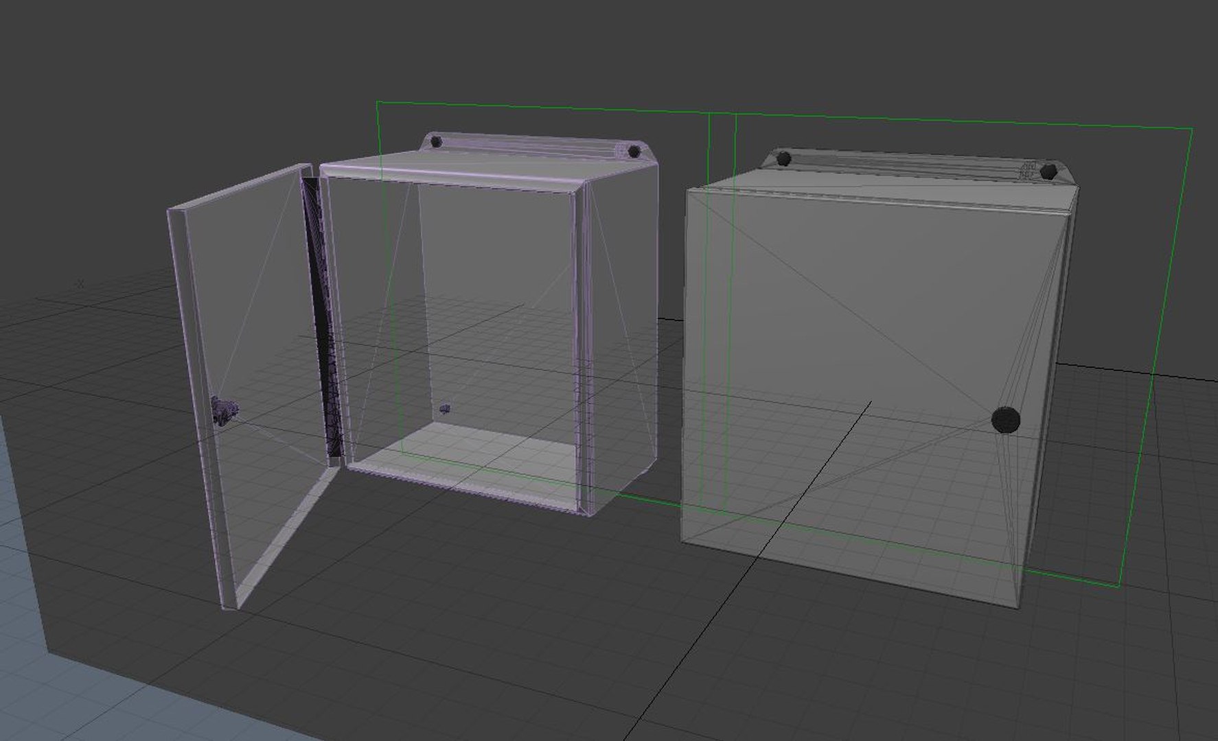 3d Model Of Steel Panel Box