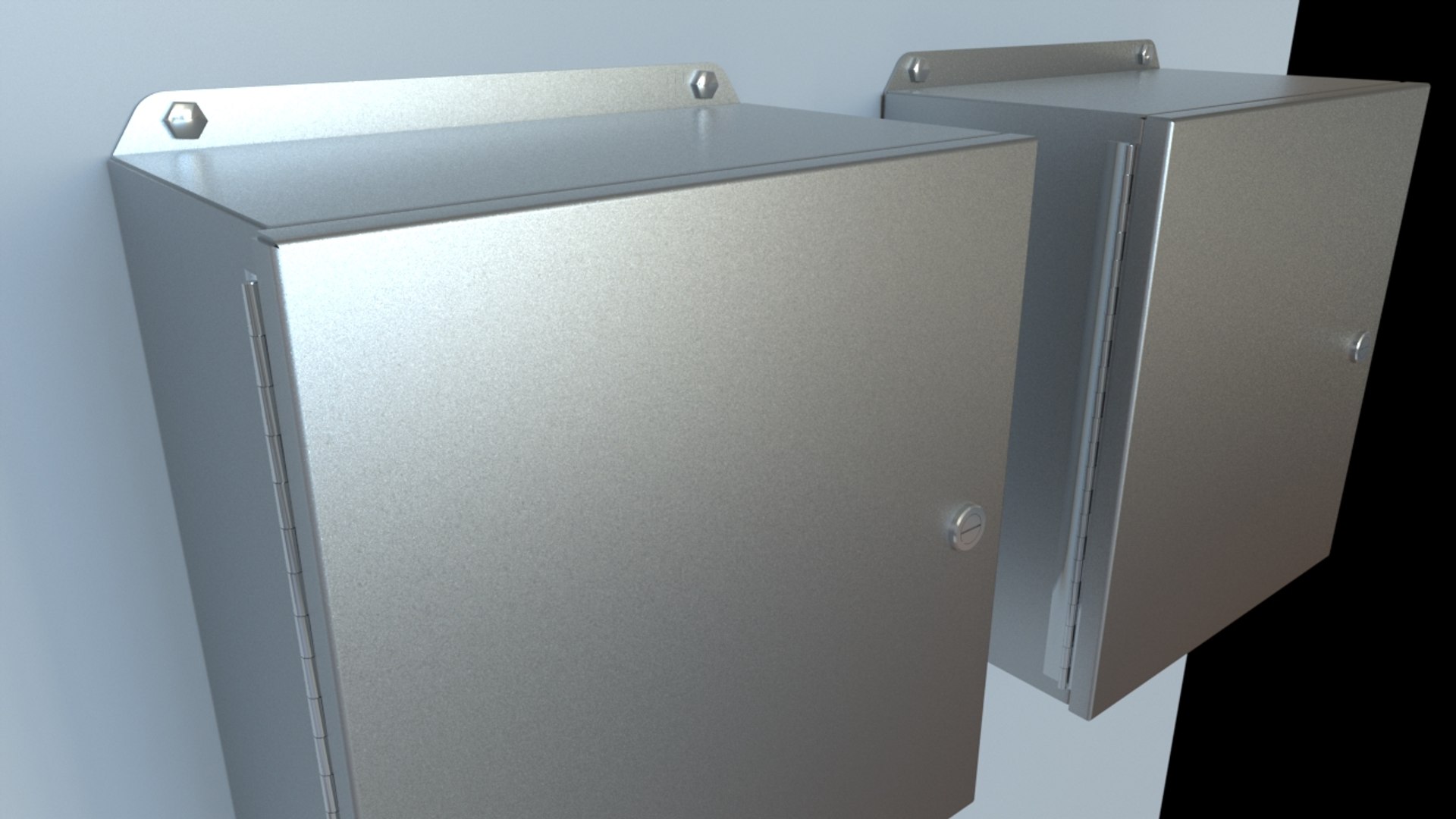 3d Model Of Steel Panel Box