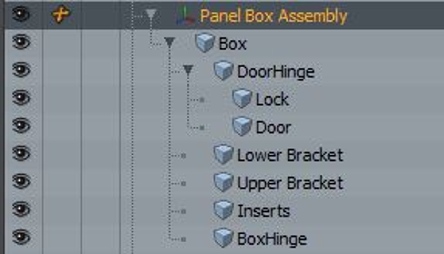 3d Model Of Steel Panel Box