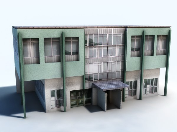 3d office building
