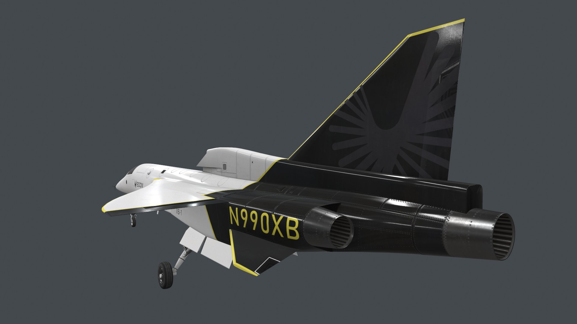 XB-1 - Boom Supersonic 3D Model - TurboSquid 1888607