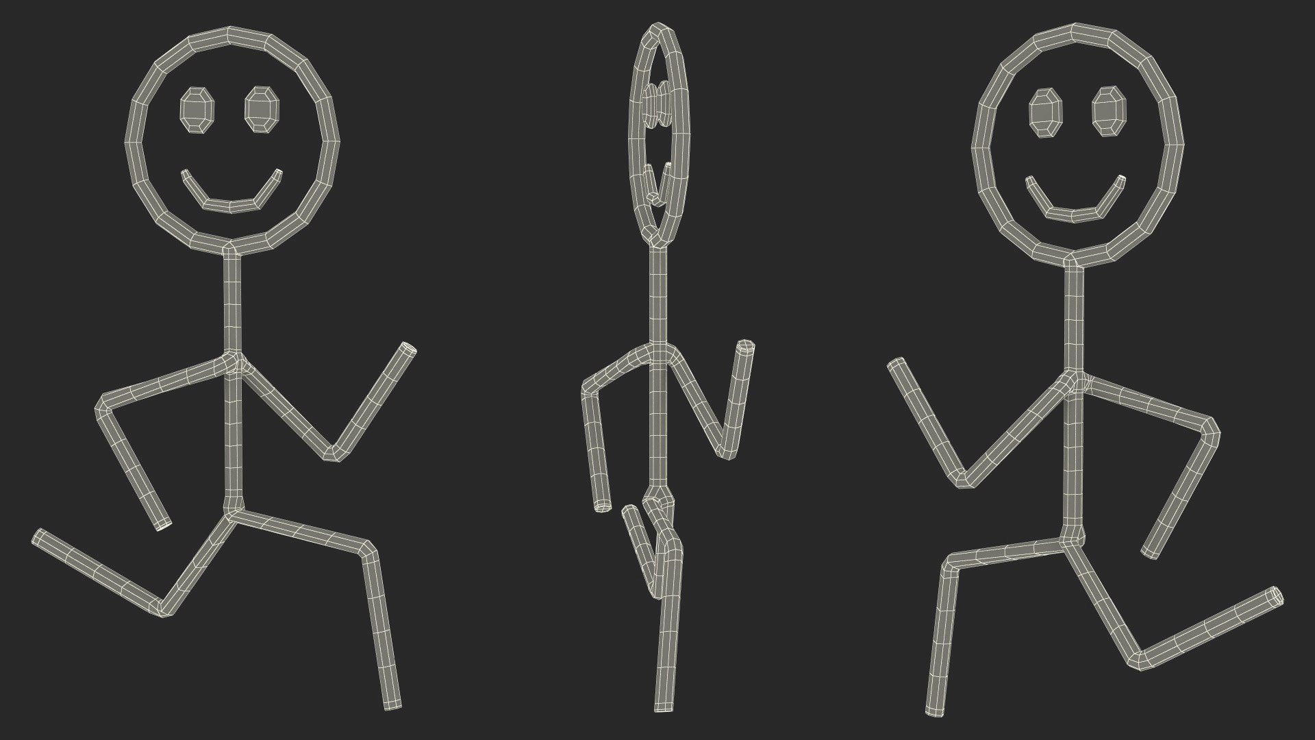 3D model Cartoon Stickman Collection - TurboSquid 2096341