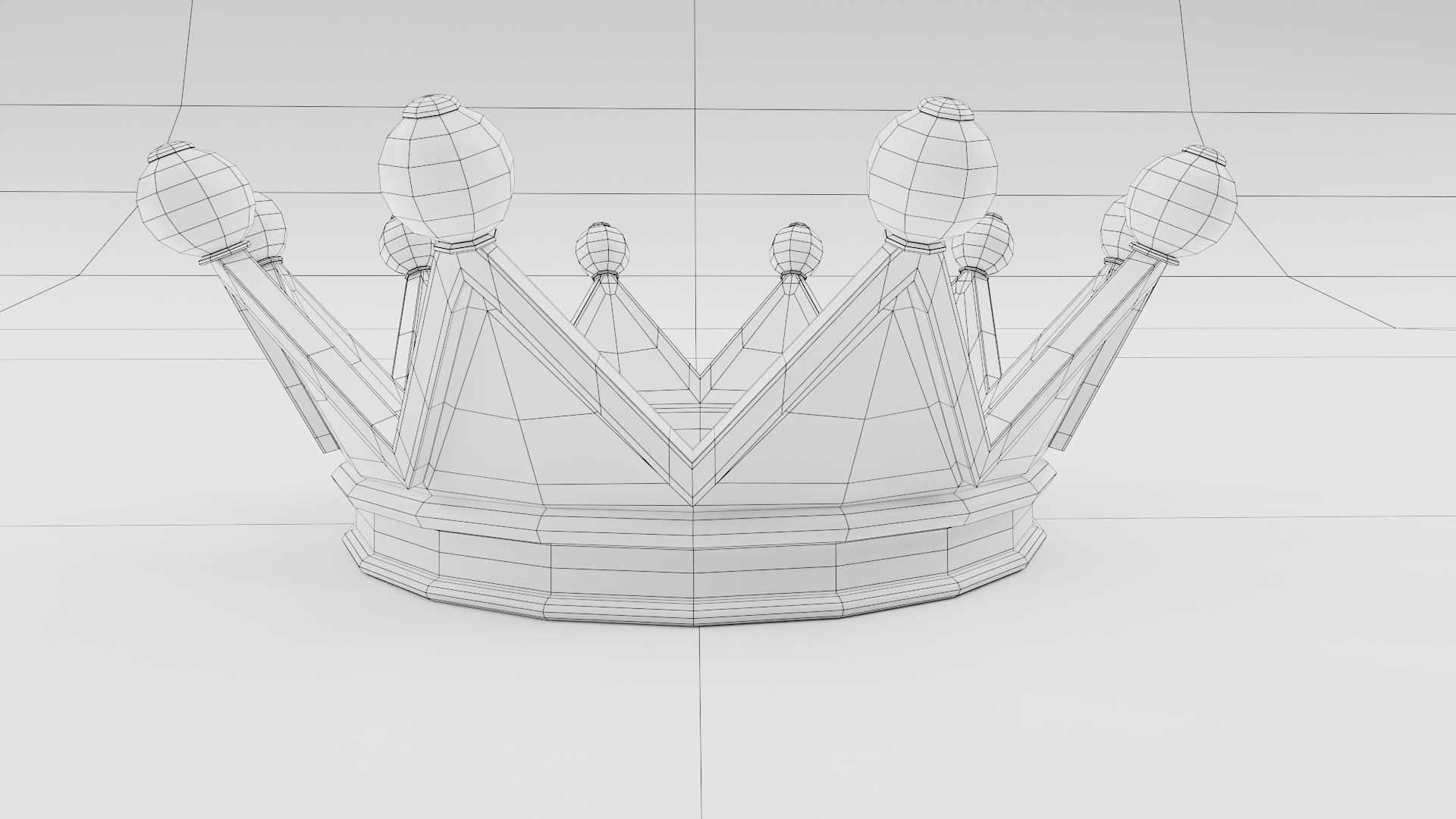 Crown old wooden 3d model 3D model - TurboSquid 1953793
