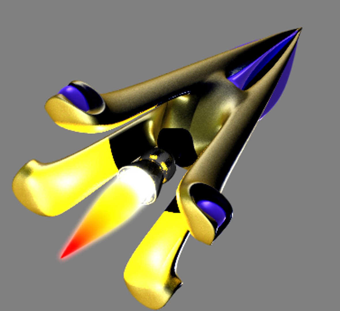 Lightwave Retro Space Rocket Ship