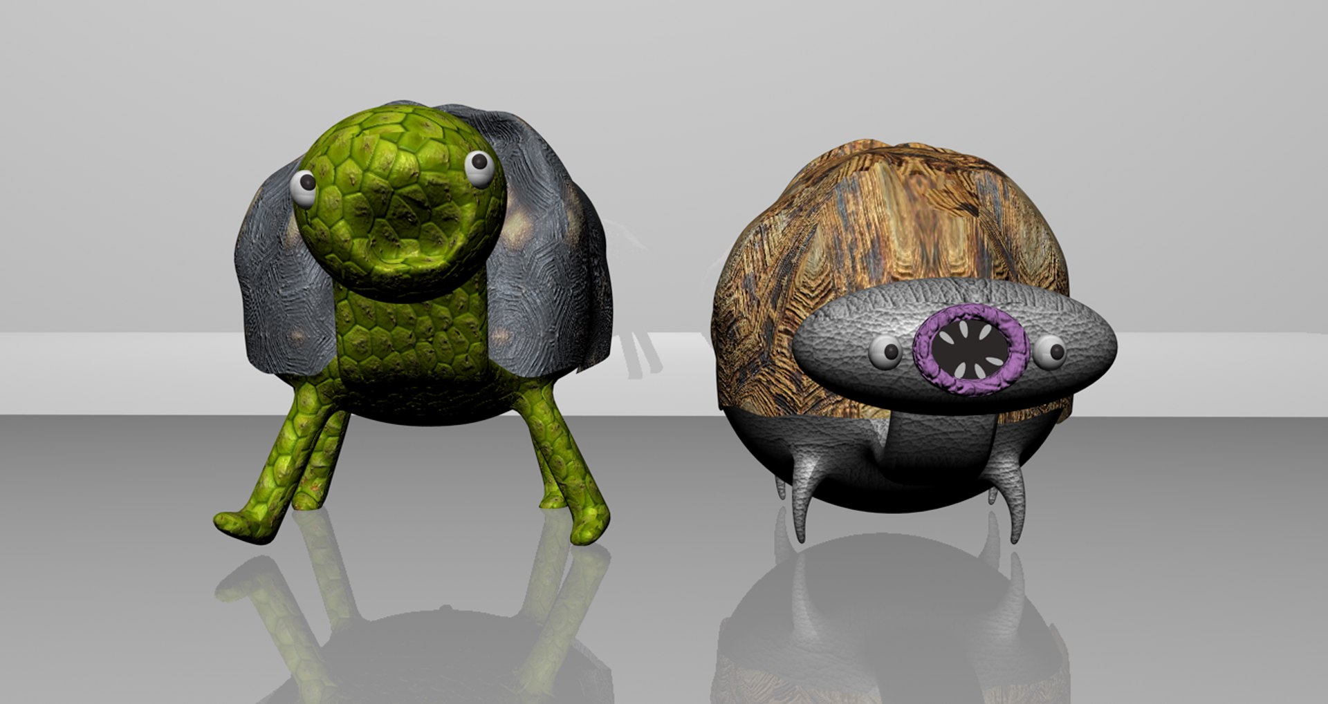 Normal Tortoise Zombie Creatures 3D Model - TurboSquid 1235991