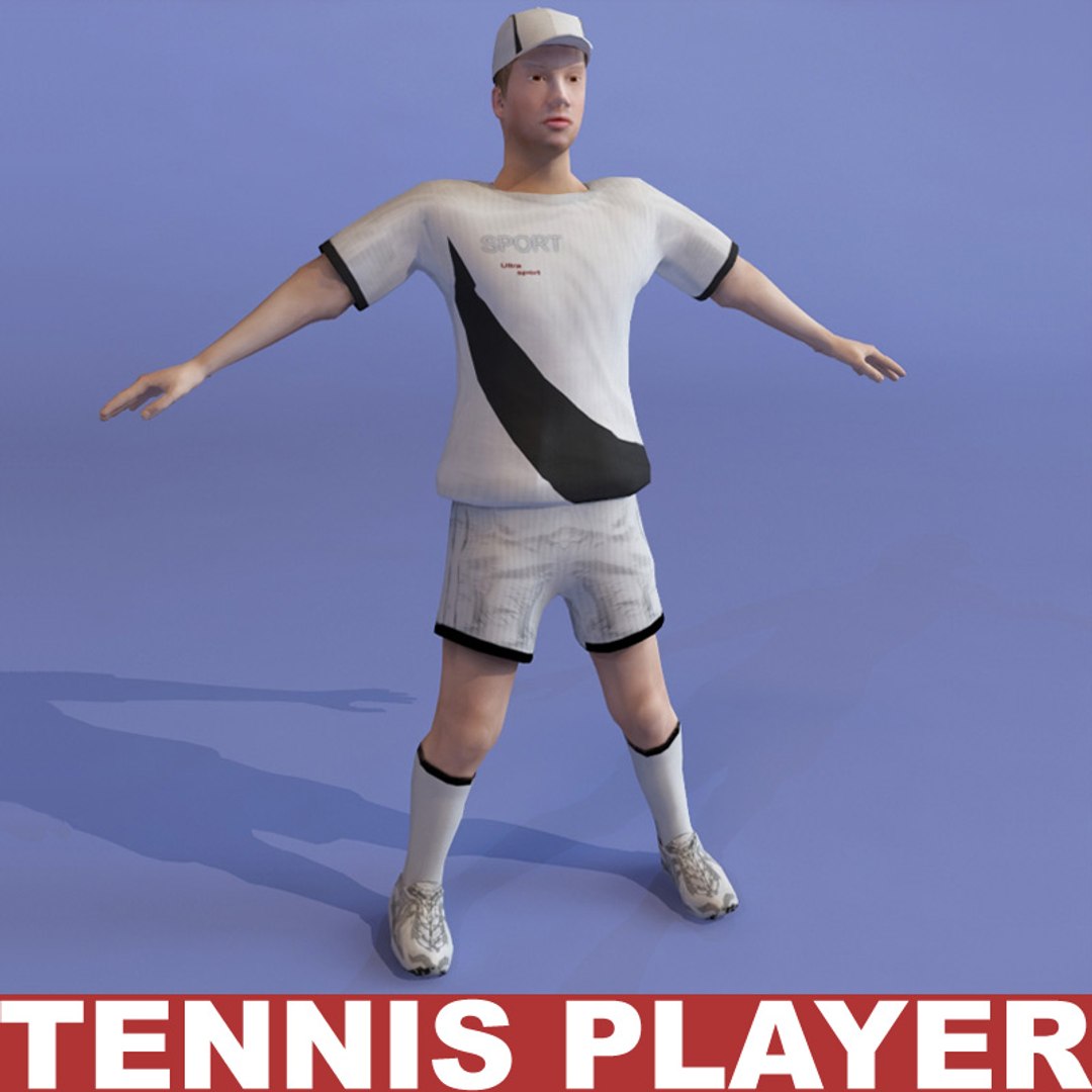 Tennis Player 3d Model
