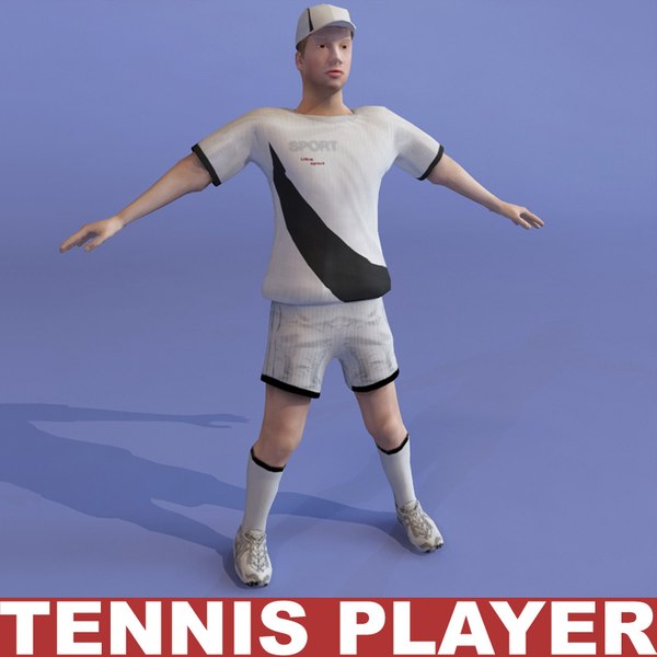 tennis player 3d model