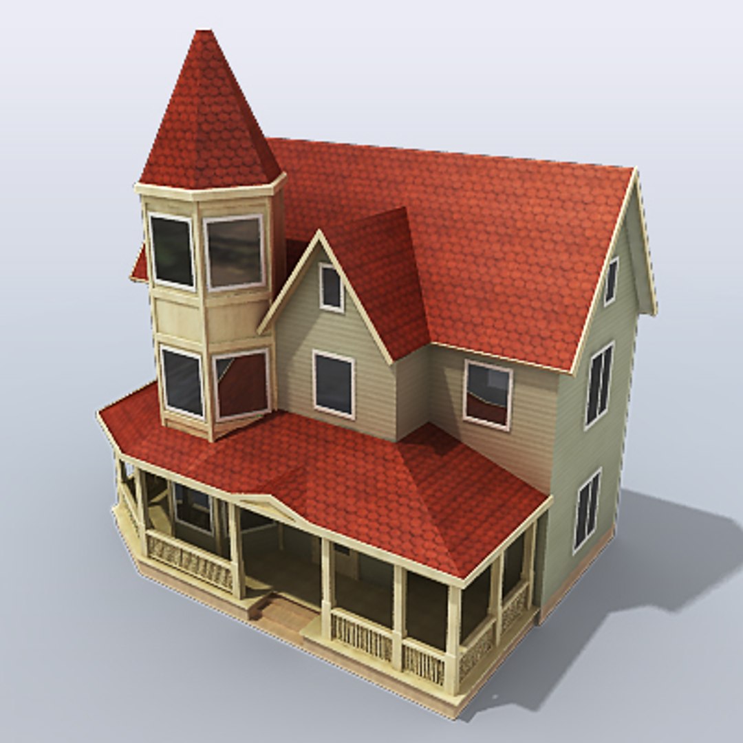 maya small town house building