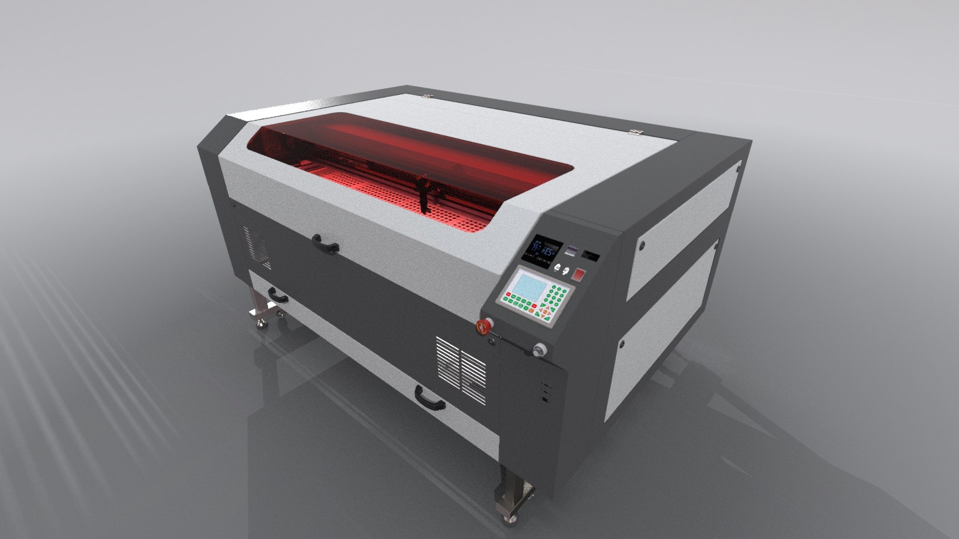 3D Laser Machine CO2 - TurboSquid 1897905