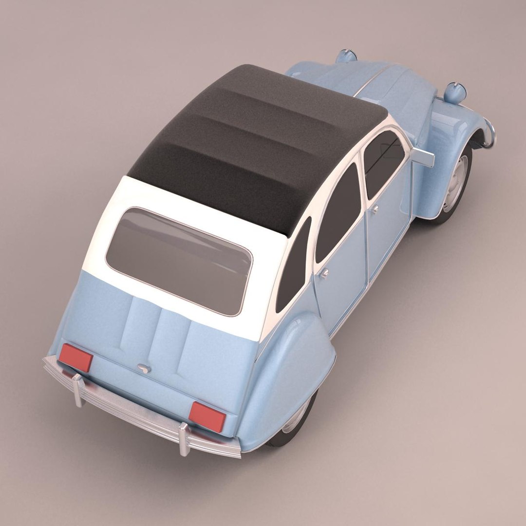citroen 3cv 3d model