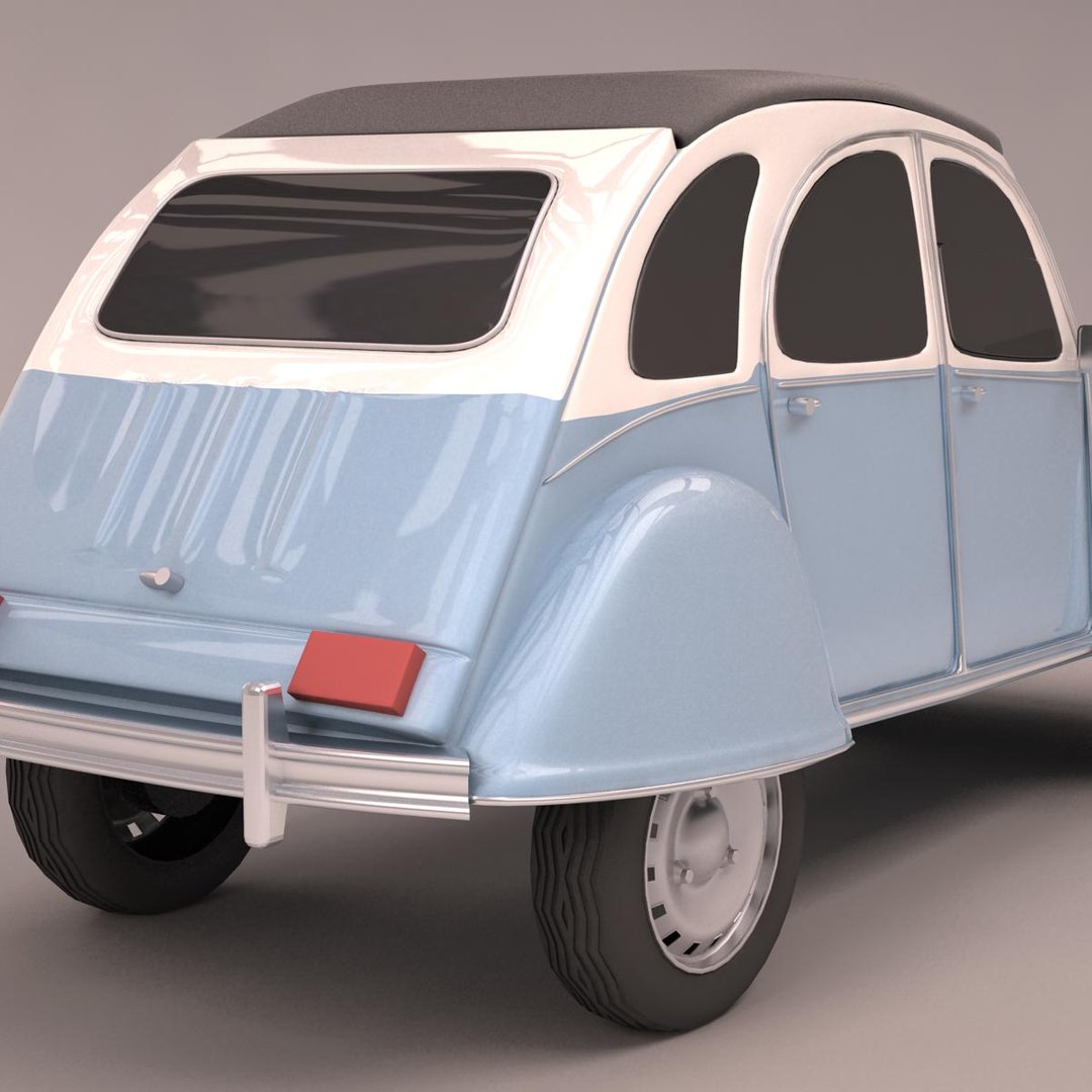 citroen 3cv 3d model