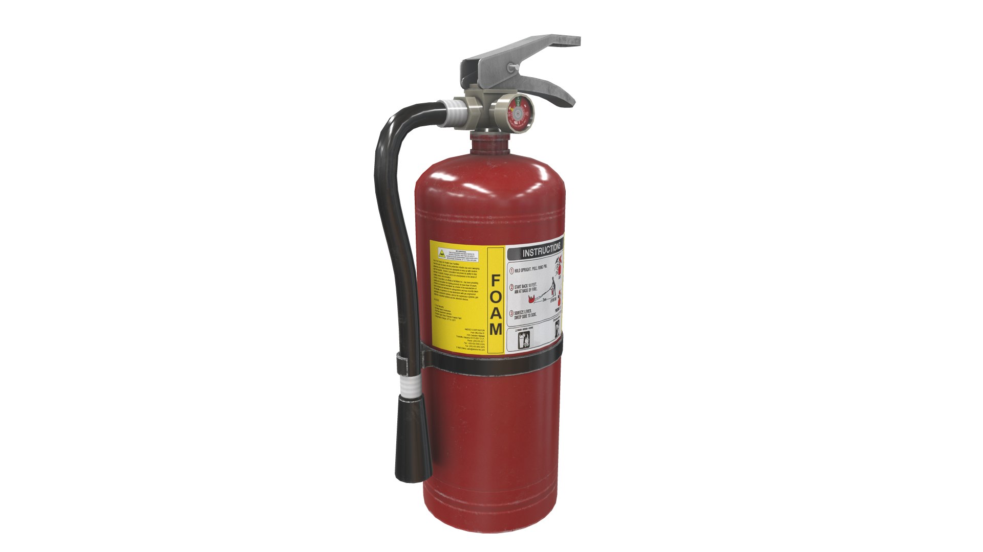 Fire Extinguisher Foam Model - TurboSquid 1924986