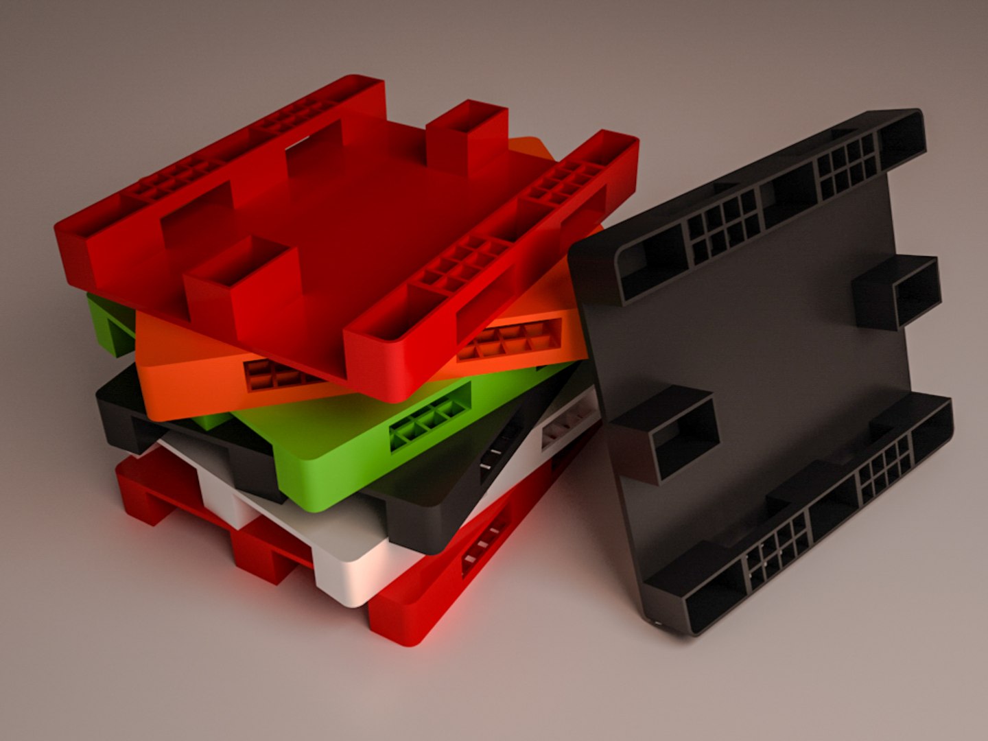 3d Plastic Pallet Model