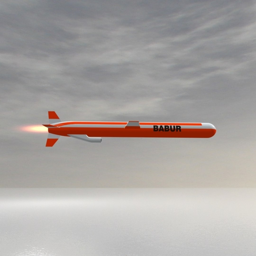 3d Model Babur Cruise Missile