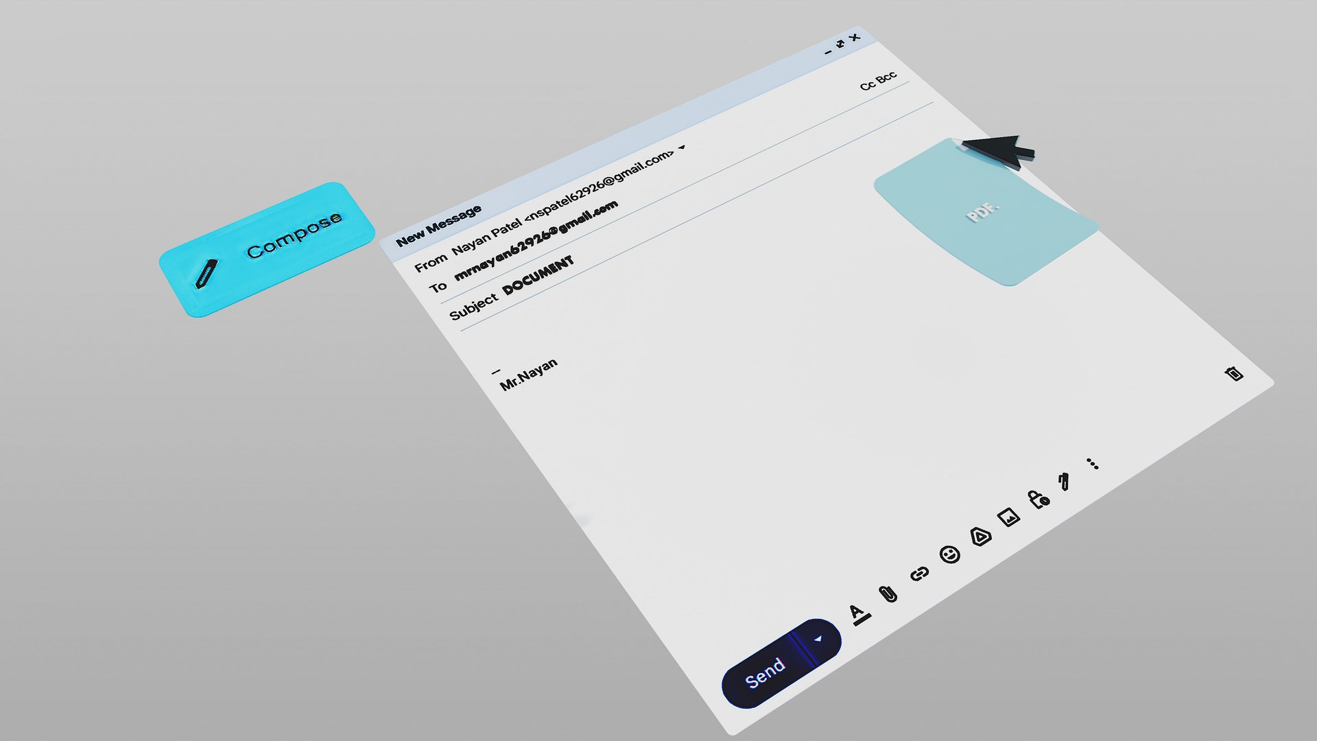 Mail Sending 3D Animation Model - TurboSquid 2052668