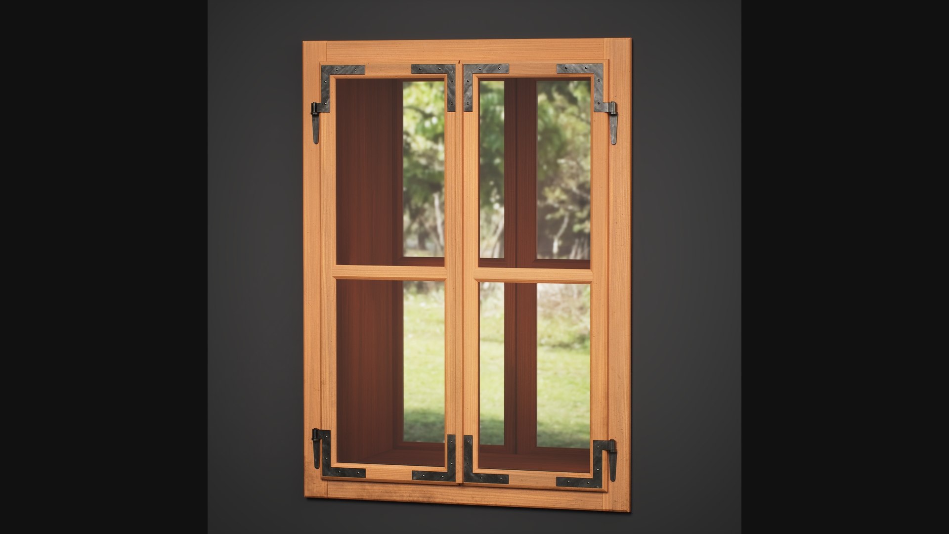 Wood Window 2 model - TurboSquid 2163487