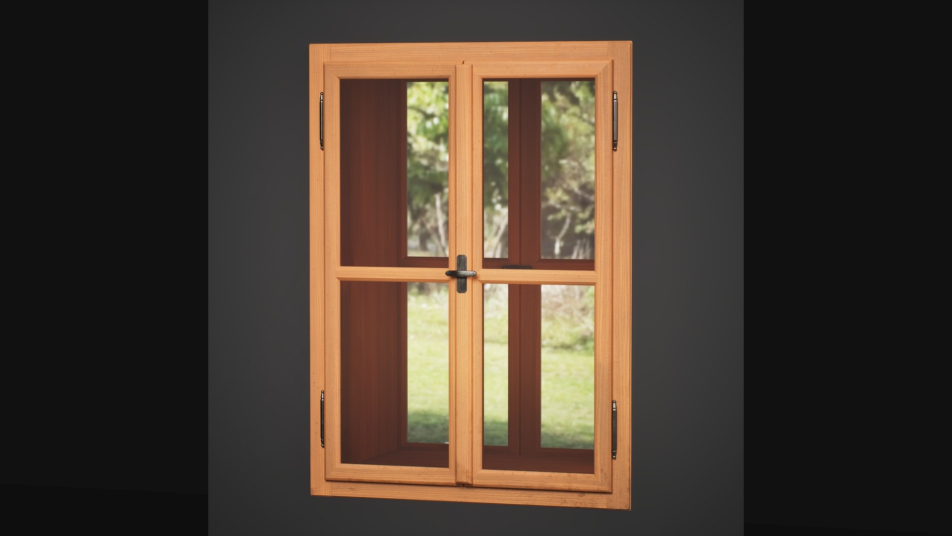 Wood Window 2 model - TurboSquid 2163487