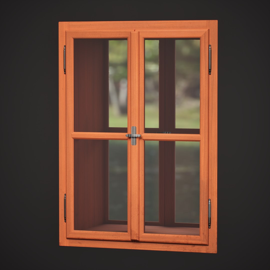 Wood Window 2 model - TurboSquid 2163487