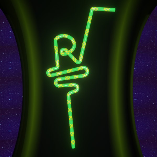 Crazy Straw Letter R 3D - TurboSquid 1801313