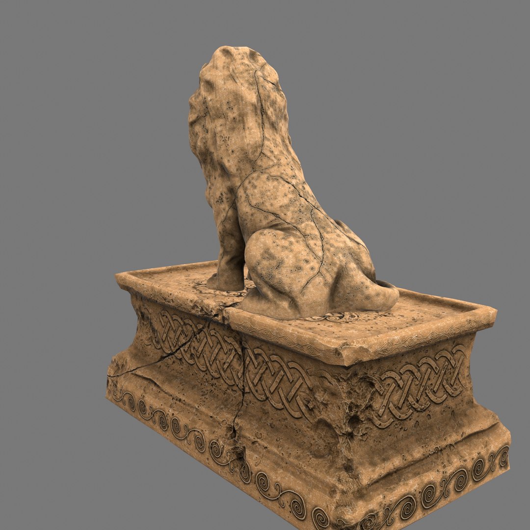Lion Base 3D Model - TurboSquid 1195595