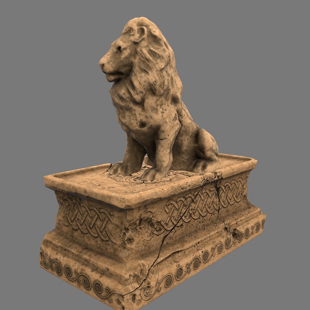 Lion Base 3D Model - TurboSquid 1195595