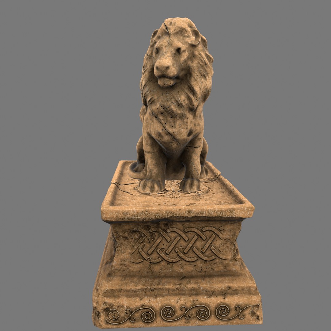 Lion Base 3D Model - TurboSquid 1195595