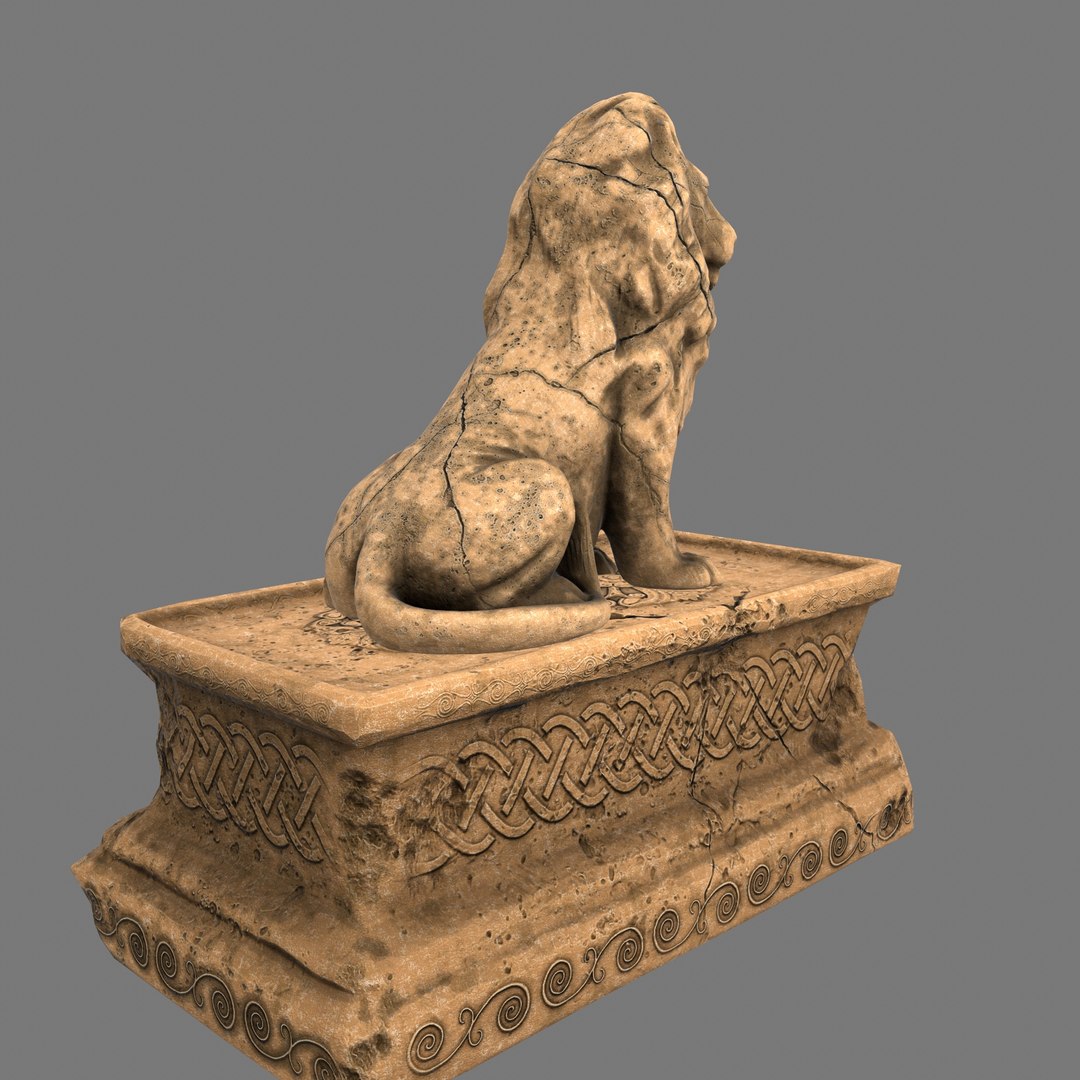 Lion Base 3D Model - TurboSquid 1195595