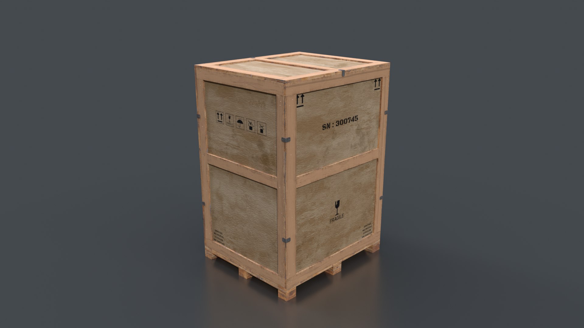 Industrial Crate Model - TurboSquid 2313903