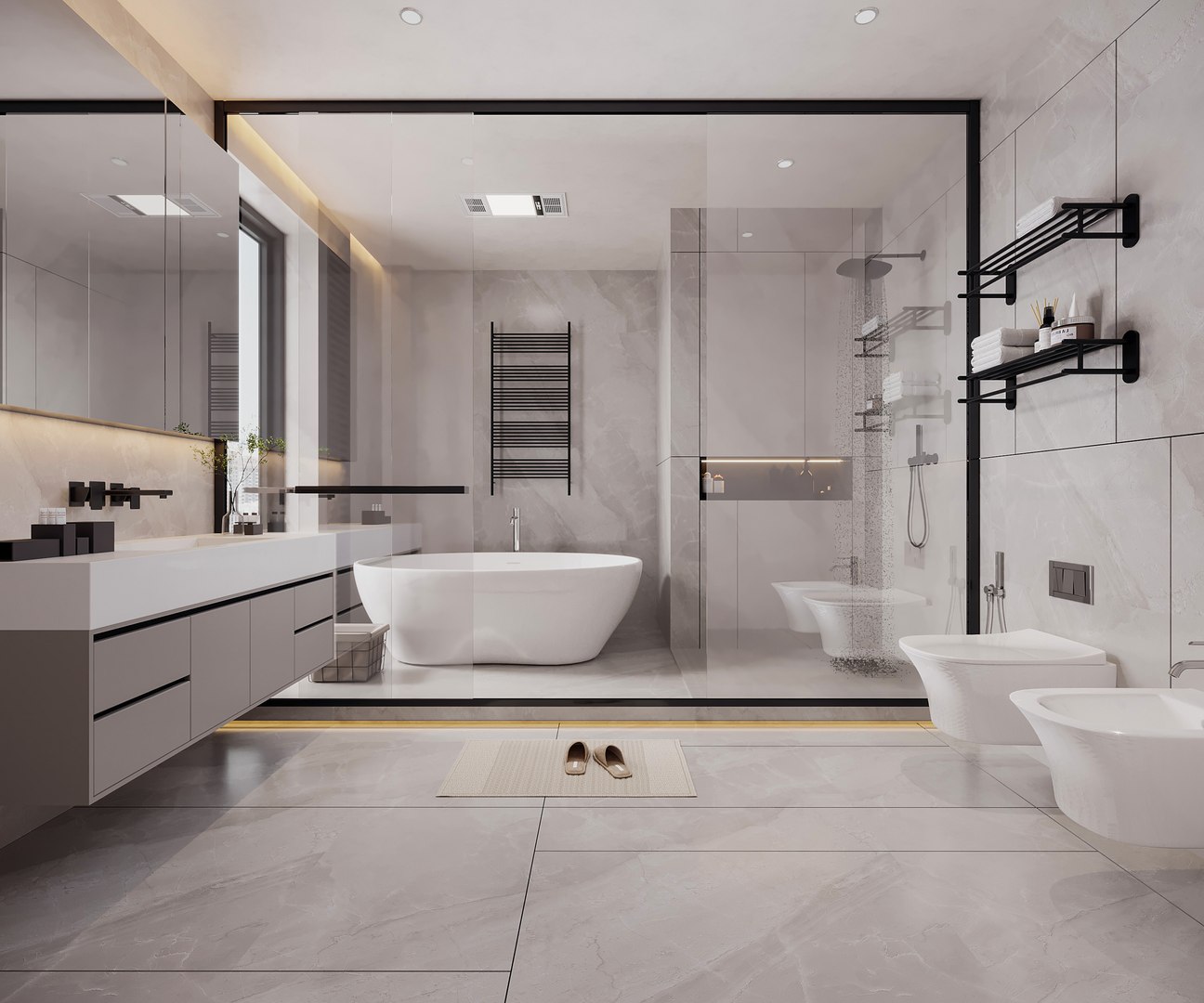 3D Modern bathroom model - TurboSquid 2070755